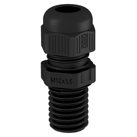Presse étoupe filetage métrique long noir M16 x 1 5 non noir