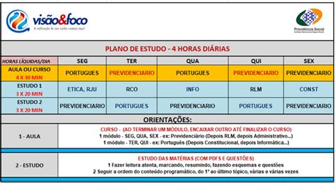 Exemplo De Cronograma De Estudos Para Concursos Novo Exemplo