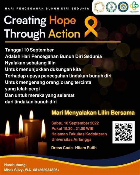 Malam Ini Acara Peringatan Hari Pencegahan Bunuh Diri Sedunia Di