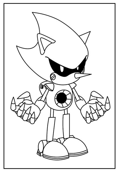 Desenhos Do Metal Sonic Para Colorir Bora Colorir