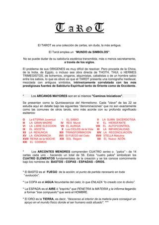ARCANOS MAYORES 22 Nuevas Denominaciones PDF Descarga Gratuita