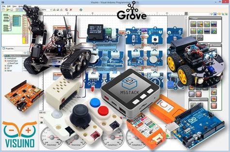 Controlling Led Brightness With A Potentiometer And Oled Display Visuino Visual Development