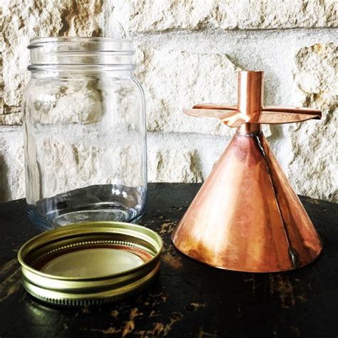 Stampede Stills Copper Mason Jar Moonshine Martini Funnel With