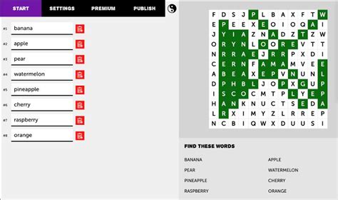 Crear Sopa De Letras Online Gratuito E Interactivo Puzzel Crear Sopa De Letras El Creador