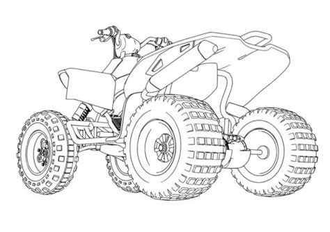 Hinter Dem ATV Zum Ausmalen Kostenlos Malvorlagen Und Ausmalbilder