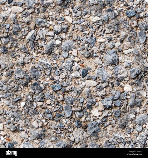 Seamless Beach Crushed Rocky Texture With Sand Background Pattern