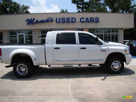 Bright White Dodge Ram Laramie Mega Cab X Dually