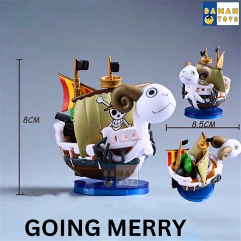 Jual Miniatur Kapal One Piece Going Merry Thousand Sunny Figure Ship