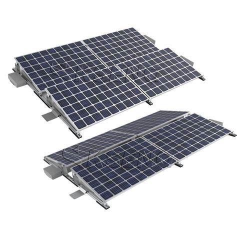 Aluminum Solar Racking Ballasted Mounting Bracket Flat Roof Solar