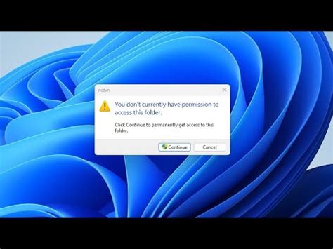 How To Fix You Don T Currently Have Permission To Access This Folder