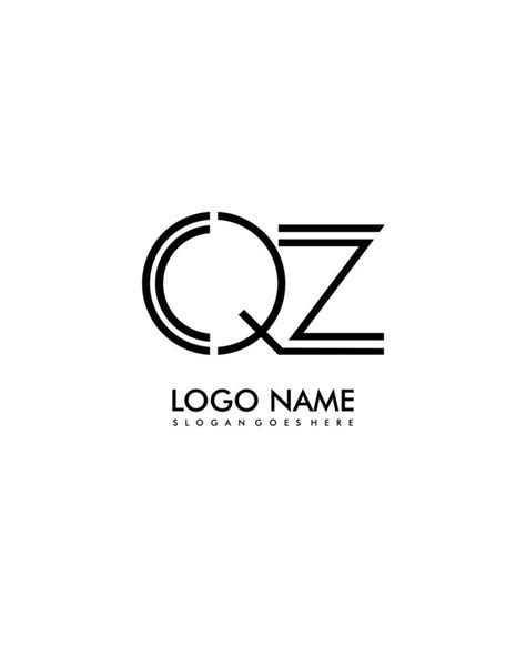 QZ Initial Minimalist Modern Abstract Logo 24665702 Vector Art At Vecteezy