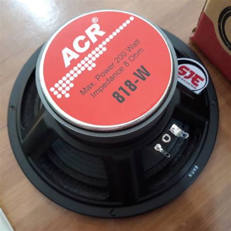Jual Speaker Woofer ACR 818 W 8 Inch Shopee Indonesia