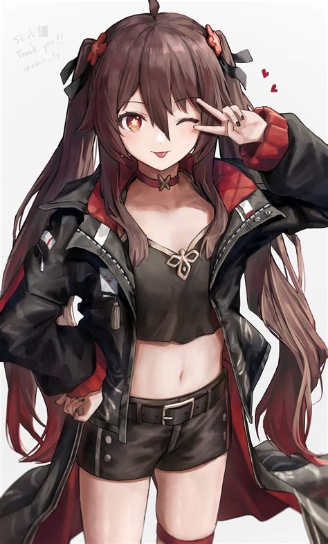 Hu Tao Genshin Impact Drawn By Ebiri Fy Danbooru
