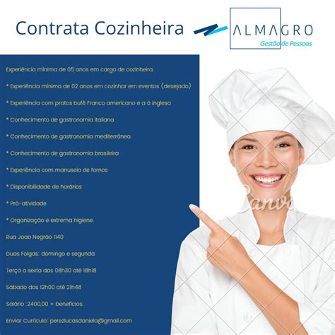 Cozinheira 25 11 22 Central De Carreiras UniOpet