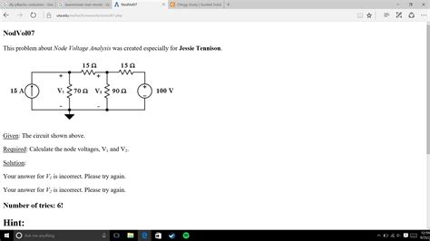 Solved This Problem About Node Voltage Analysis Was Created Chegg