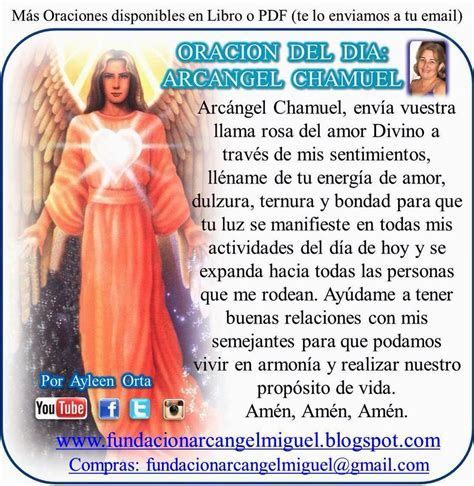 Resultado De Imagen Para Oración Al Arcangel Chamuel Oracion a los