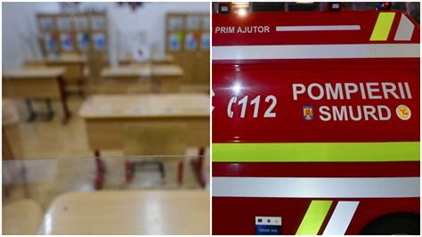 Elevi răniți la o școală din Sibiu după ce tavanul sălii de clasă s a