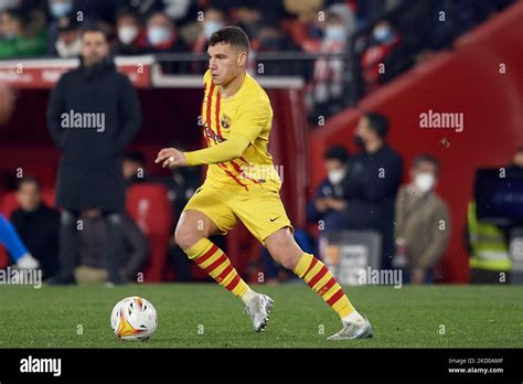 Ferran Jutgla Of Barcelona In Action During The La Liga Santader Match