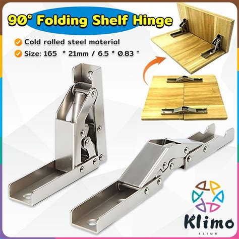 KLIMO 90 Degree Cold Rolled Steel Folding Door Shelf Hinge Bracket