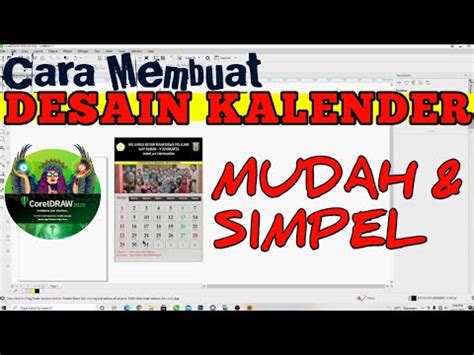 Cara Membuat Kalender Di Corel Draw Dengan Mudah How To Make A