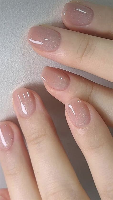 Simple Gel Nails Subtle Nails Pretty Gel Nails Soft Nails Neutral