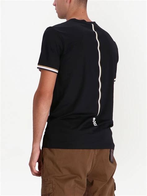 Boss X Matteo Berrettini Stripe Detail T Shirt Farfetch