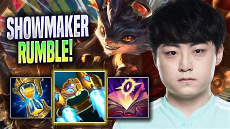 SHOWMAKER IS A MONSTER WITH RUMBLE DK ShowMaker Plays Rumble MID Vs