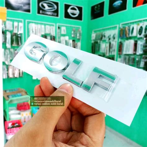 Jual Emblem Logo Vw Golf Volks Wagen Ukuran Original Bagasi Golf Vw