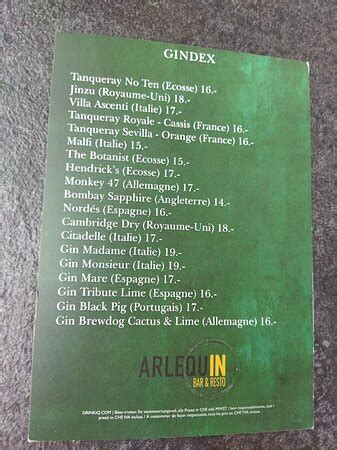 ARLEQUIN BAR RESTO Sion Restaurant Avis Photos Réservations