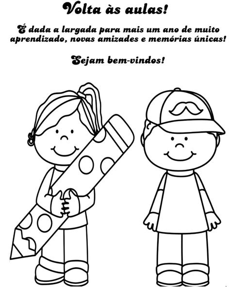 Desenhos de Volta às Aulas 3 para Colorir e Imprimir ColorirOnline
