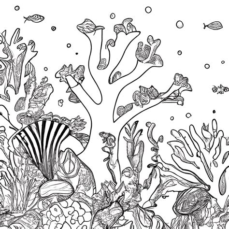 Free Printable Coral Reef Coloring Pages