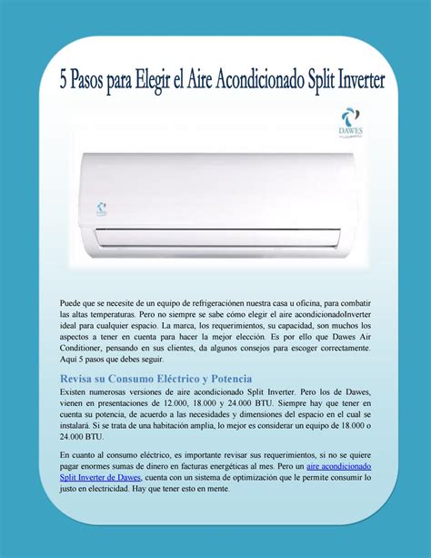 Consejos Para Elegir Un Aire Acondicionado De Bajo Consumo Energ Tico
