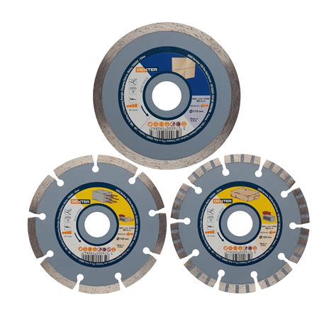 3 disques diamant céramique béton pour matériaux de construction DEXTER