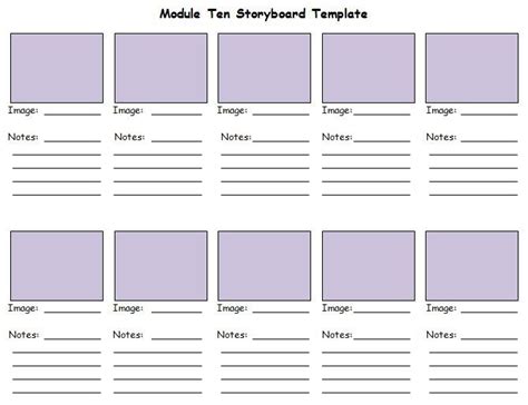 Professional Storyboard Templates Examples Storyboard Template