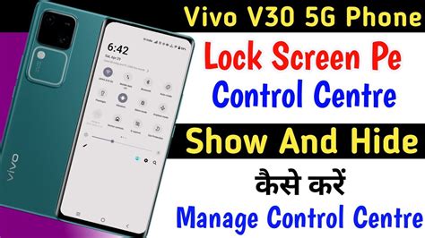 Vivo V30 Control Centre Setting Ll How To Enable Lock Screen Pe Control
