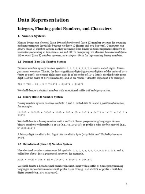csc205number systems pdf integer computer science lexicology