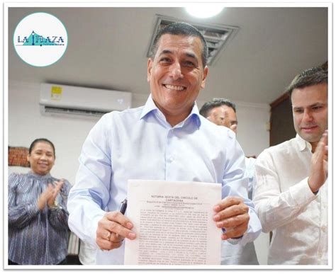 DUMEK TURBAY OFICIALIZÓ SU CALIDAD DE ALCALDE DE CARTAGENA LA PLAZA