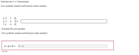 answered calculate the 3 × 3 determinant use… bartleby