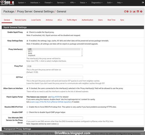 Como Instalar Y Configurar PfSense Squid Transparent Proxy