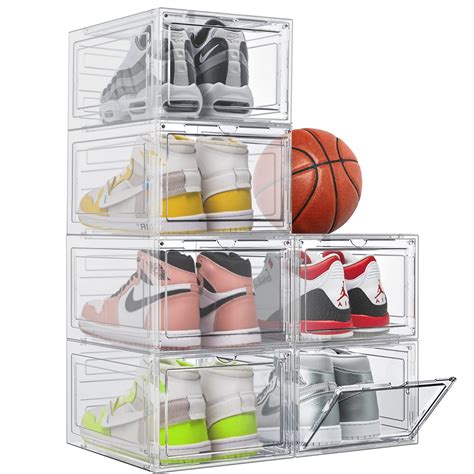 Buy Thicken SturdyClear Shoe Storage Organizer With Magnetic Door