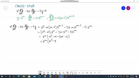 Ej X D Y Dx X Dy Dx Y Cauchy Euler Alexander Estrada