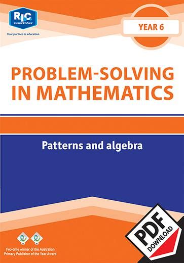 problem solving patterns and algebra year 6 digital unit australian curriculum