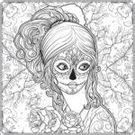 Dibujos de Catrinas a Lápiz Realistas Listos para Imprimir
