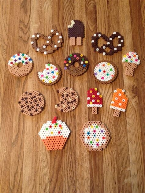 Tea Party Perler Bead Snacks Hama Beads Design Perler Beads Designs