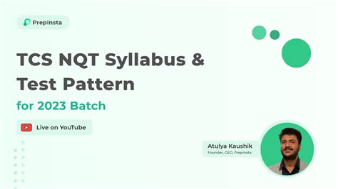 TCS NQT Syllabus And Test Pattern 2023 YouTube