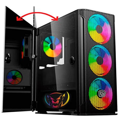 Gabinete Gamer SuperFrame Vamp Vidro Temperado ARGB