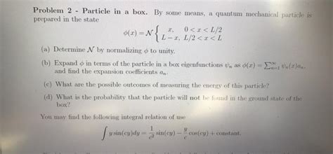 solved lar { problem 2 particle in a box by some