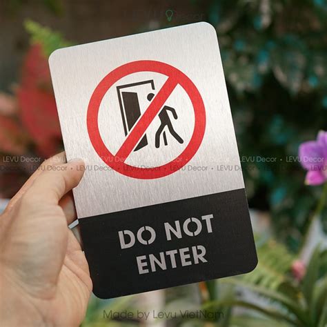 Bảng do not enter biển báo không phận sự miễn vào ALB BG30 LEVUSHOP