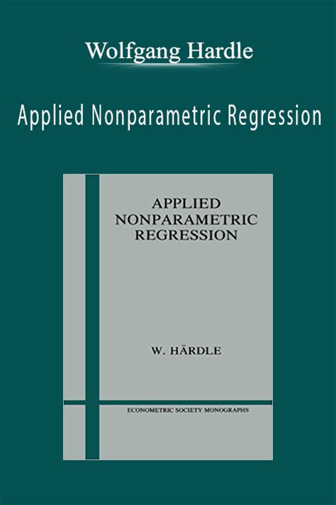 wolfgang hardle applied nonparametric regression