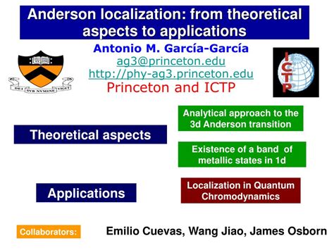 ppt anderson localization from theoretical aspects to applications powerpoint presentation